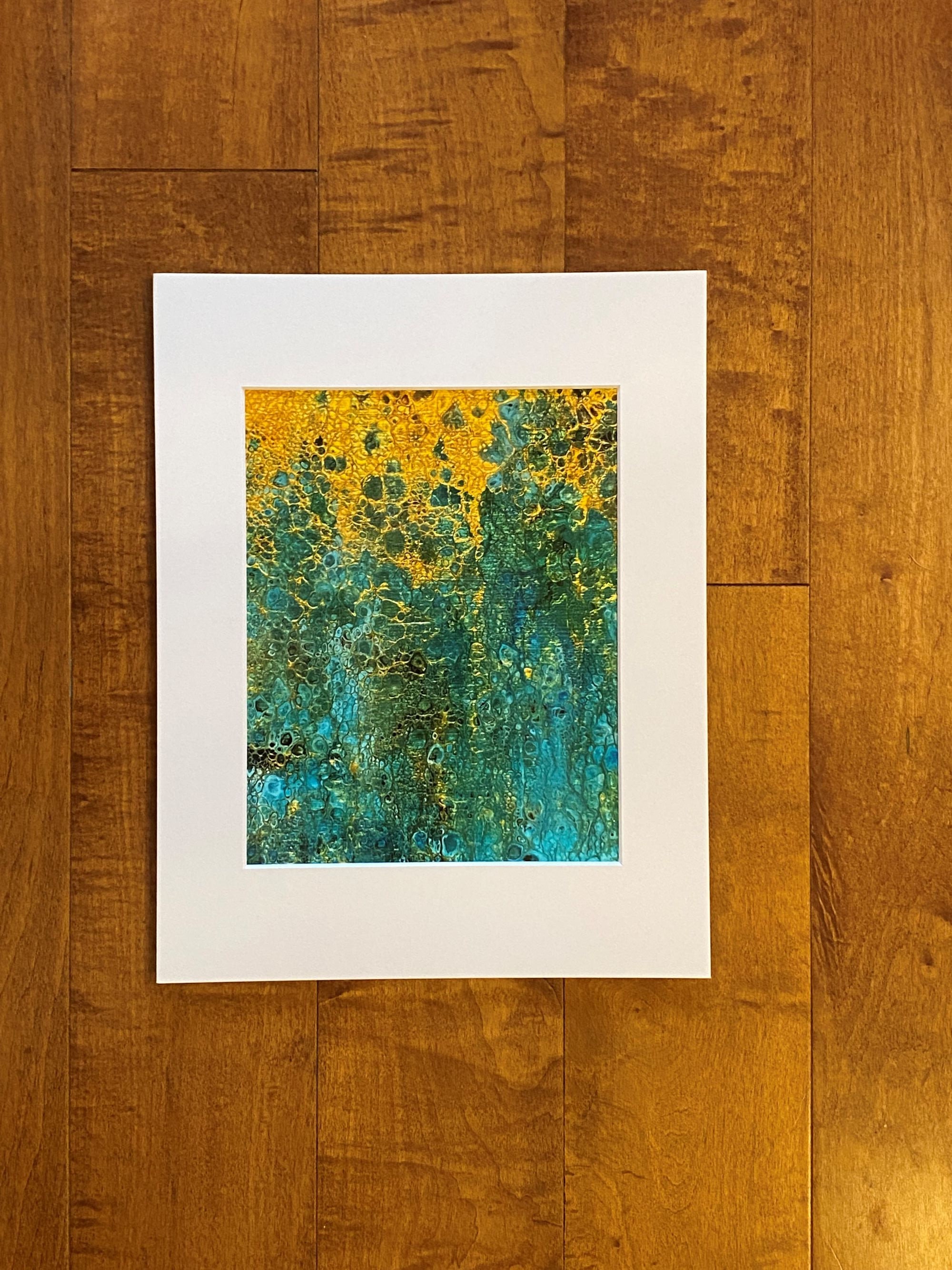 Perceptive Art Print, Abstract Acrylic Pour Painting, Fluid Art, 8X10 ...