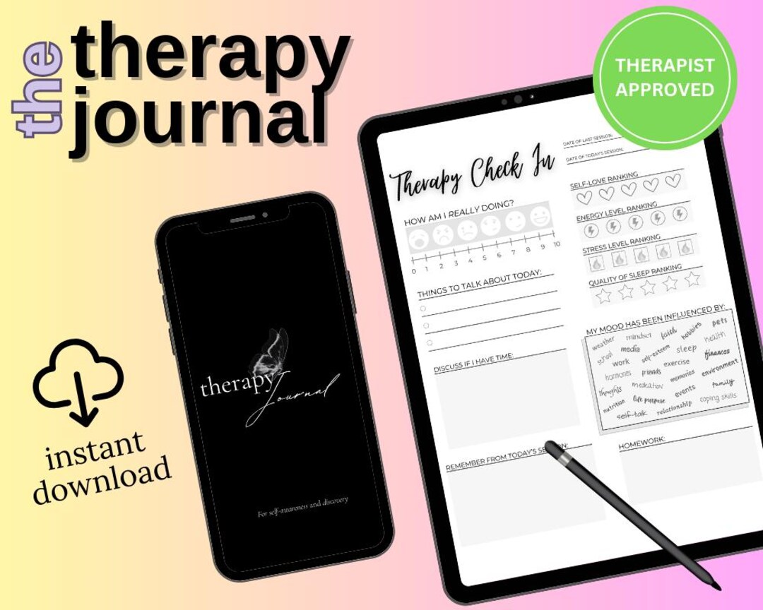 Therapy Journal Digital Download | 52-week Guided Reflection Tool ...
