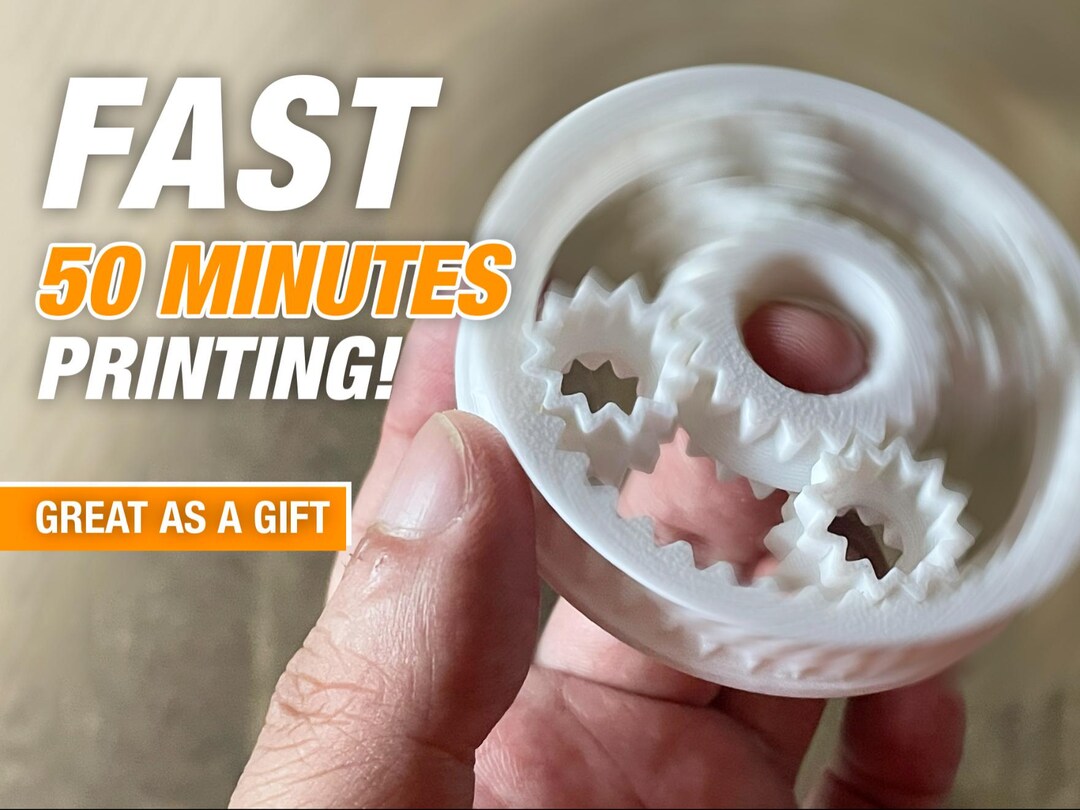 Fast Printing Geared Orbital Planetary Fidget Spinner --- 3D Printer ...