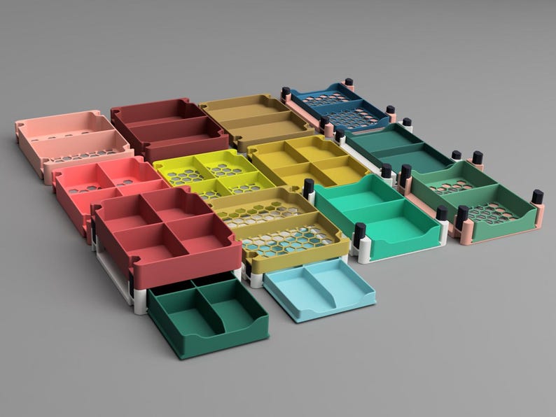 Versatile Stackable Storage Box System (dividers) Free Combination ...