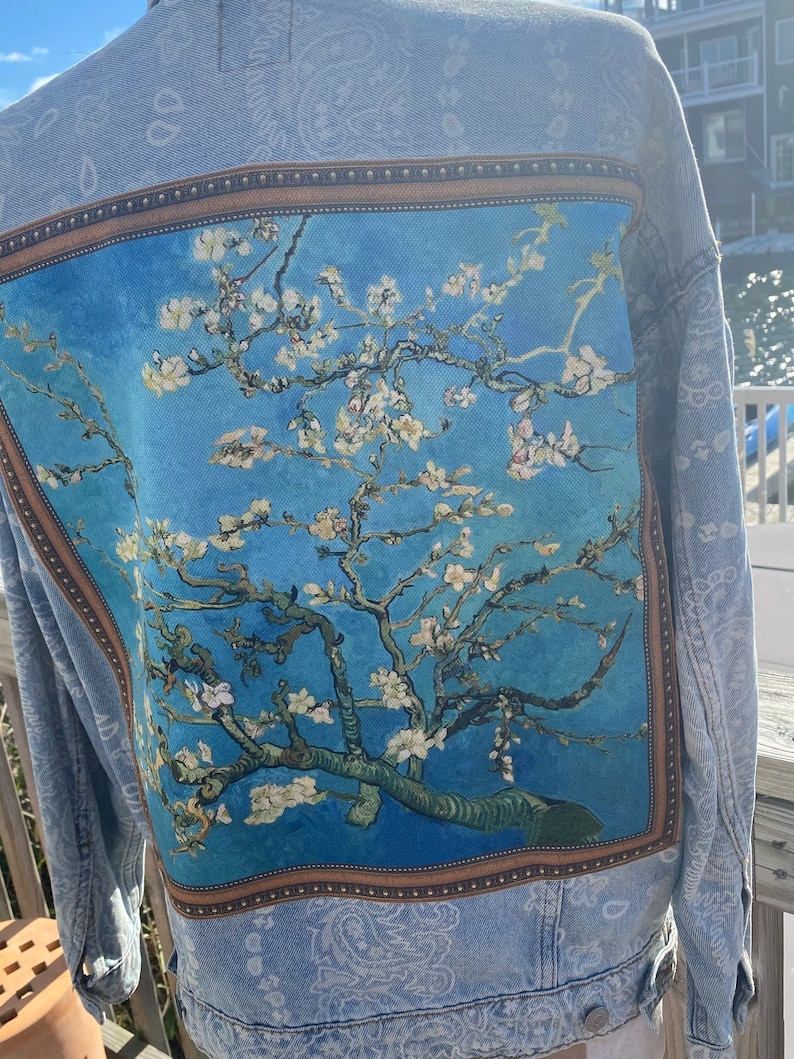 Vintage Denim Jacket Ft Van Gogh Artwork - Etsy