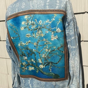 Vintage Denim Jacket Ft Van Gogh Artwork - Etsy