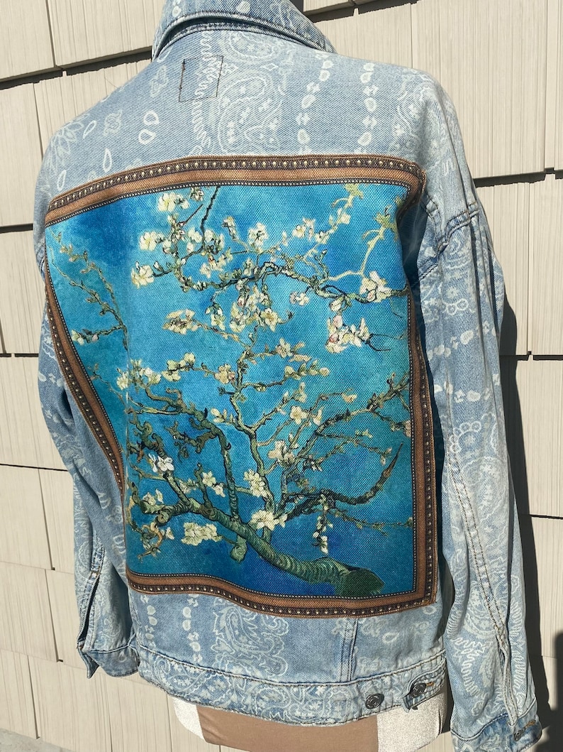 Vintage Denim Jacket Ft Van Gogh Artwork - Etsy