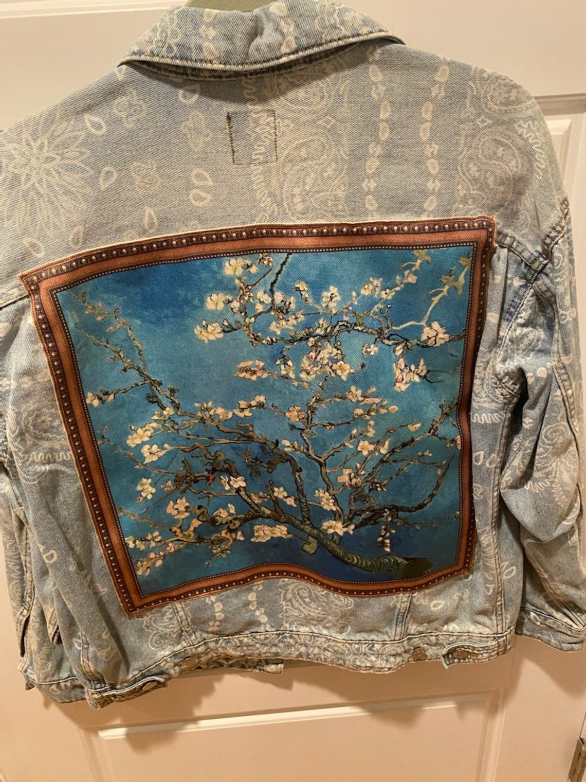 Vintage Denim Jacket Ft Van Gogh Artwork - Etsy