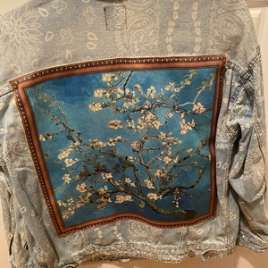 Vintage Denim Jacket Ft Van Gogh Artwork - Etsy