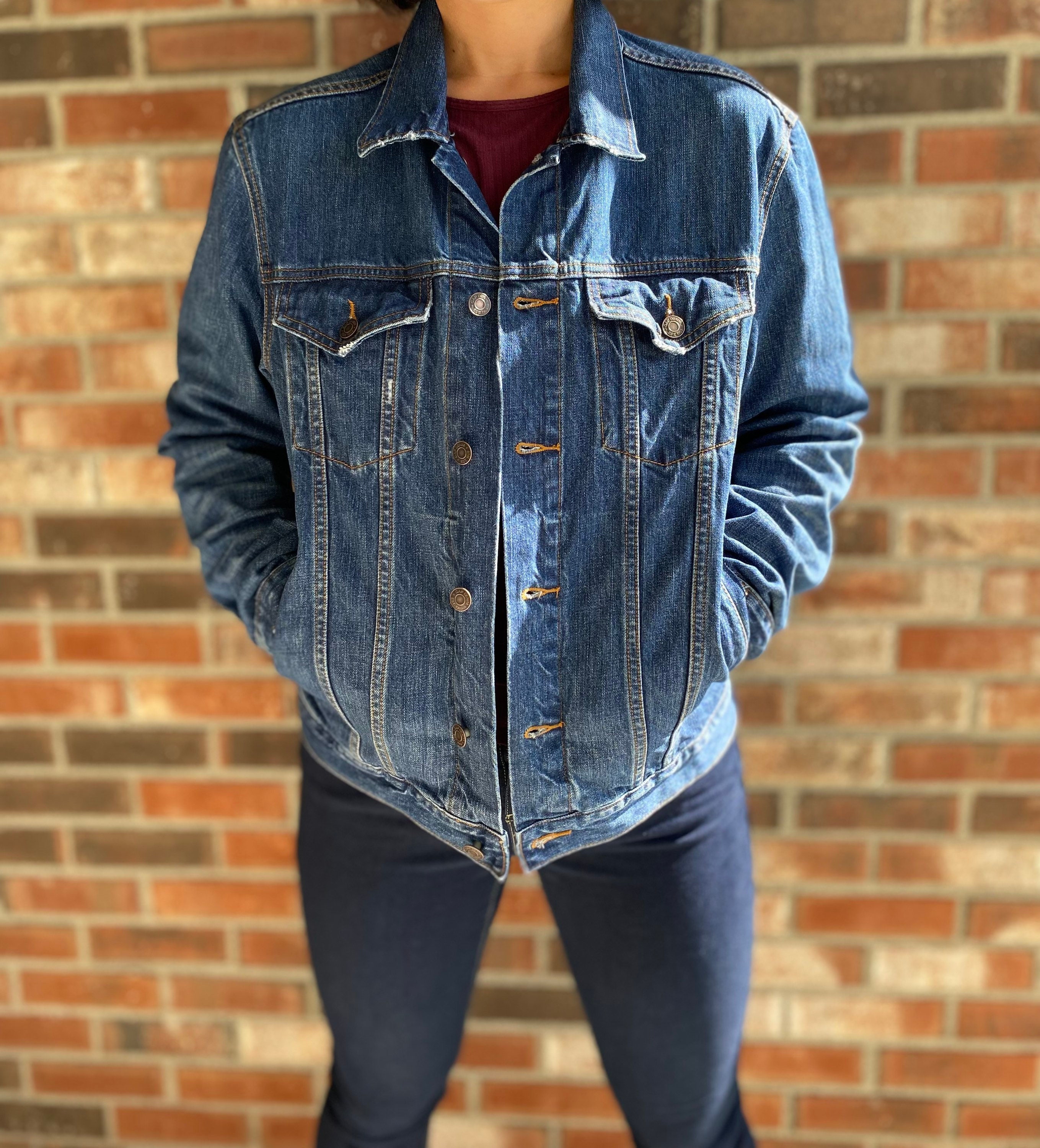 Vintage Denim Jacket Ft Vincent Van Gogh Art - Etsy