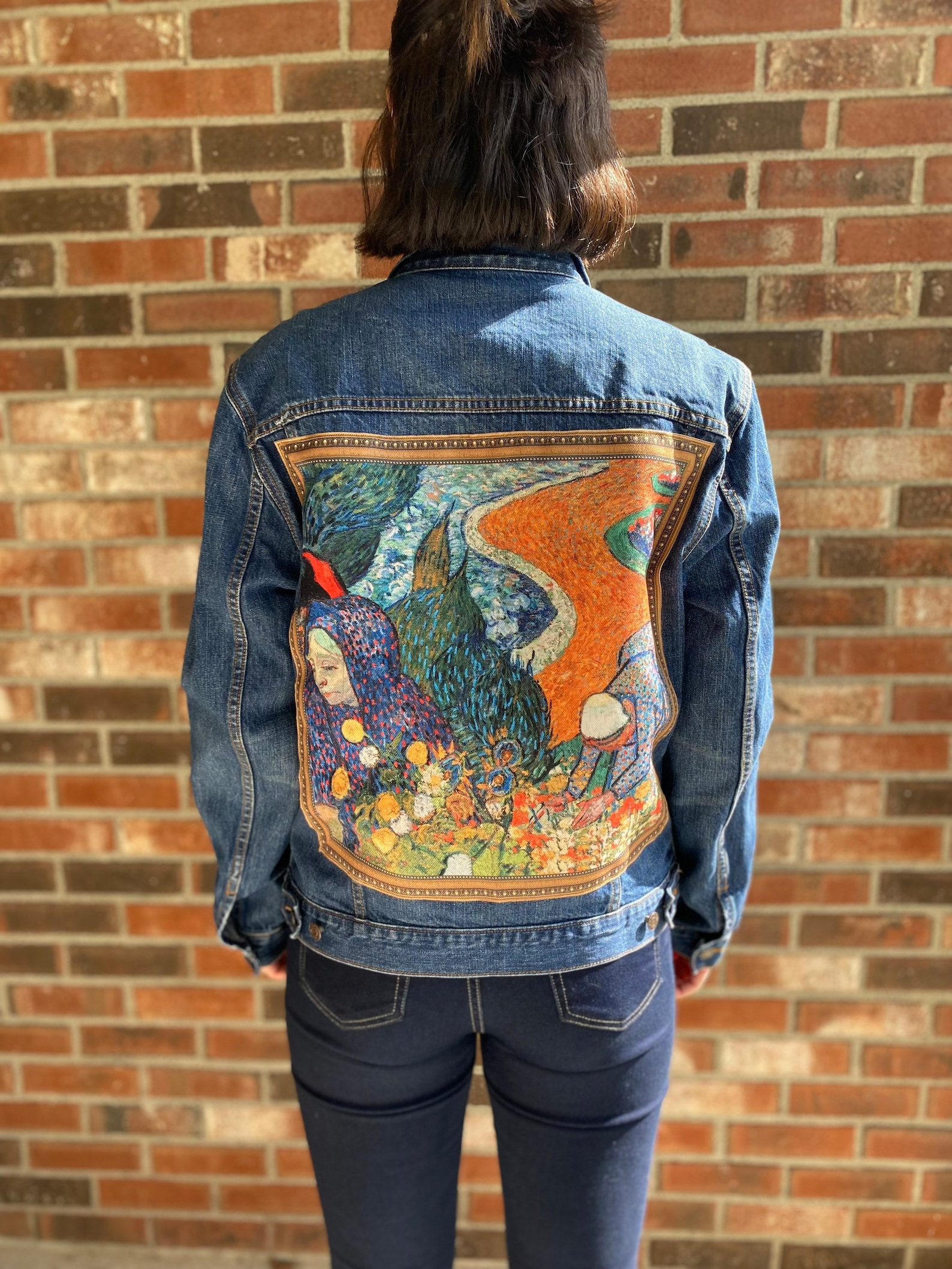 Vintage Denim Jacket Ft Vincent Van Gogh Art - Etsy