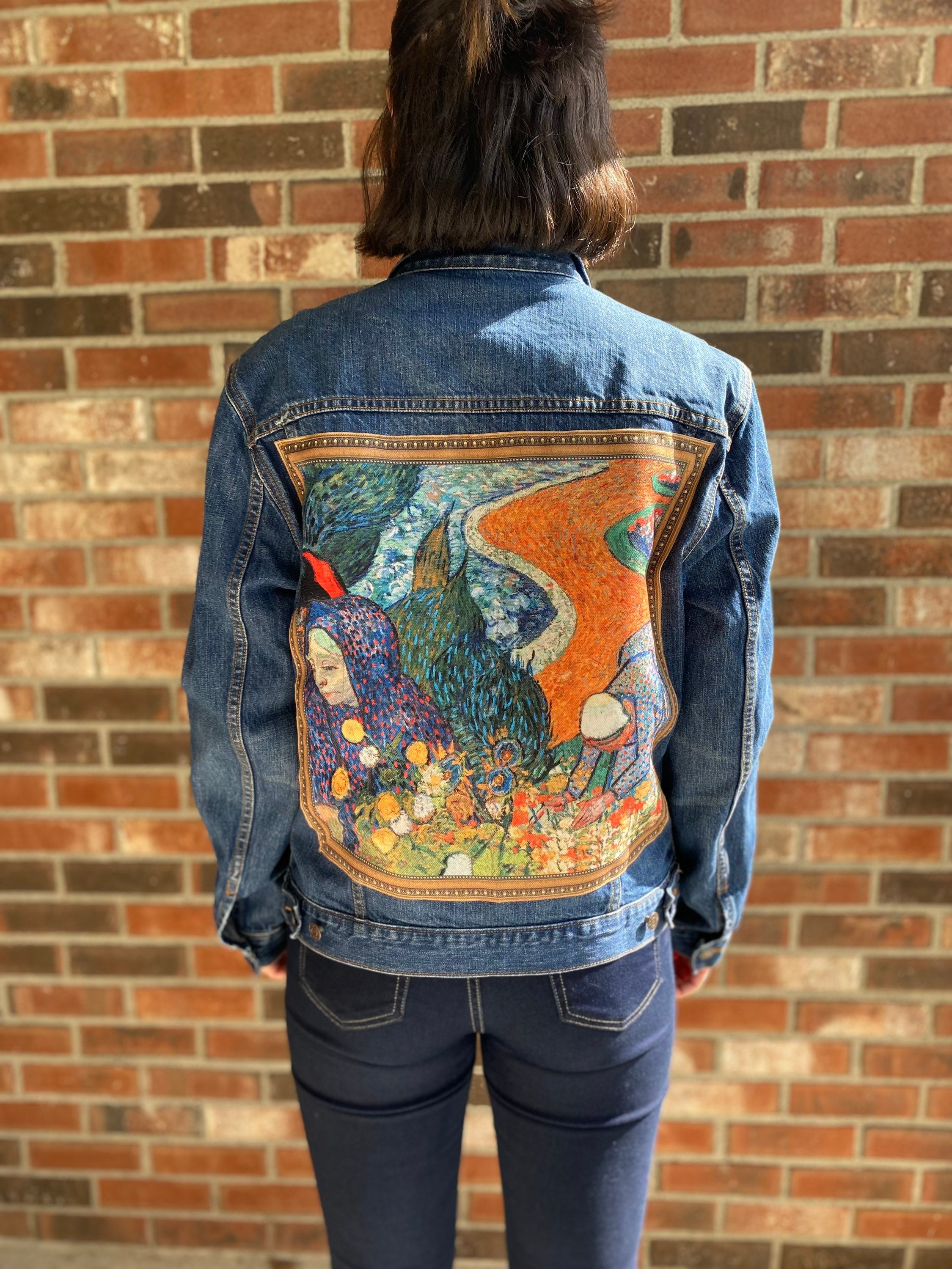Vintage Denim Jacket Ft Vincent Van Gogh Art - Etsy
