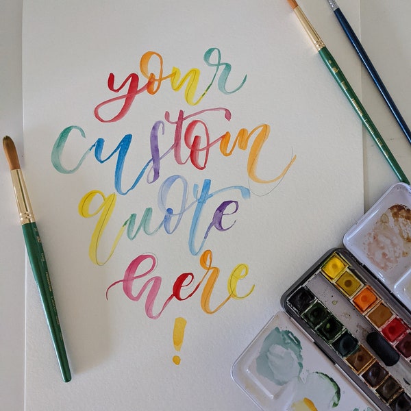Watercolor Quotes - Etsy