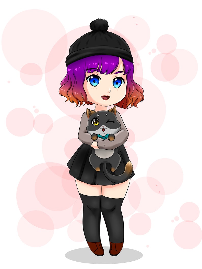 Cute Couple Portrait Chibi Commission Chibi Style Portrait - Etsy