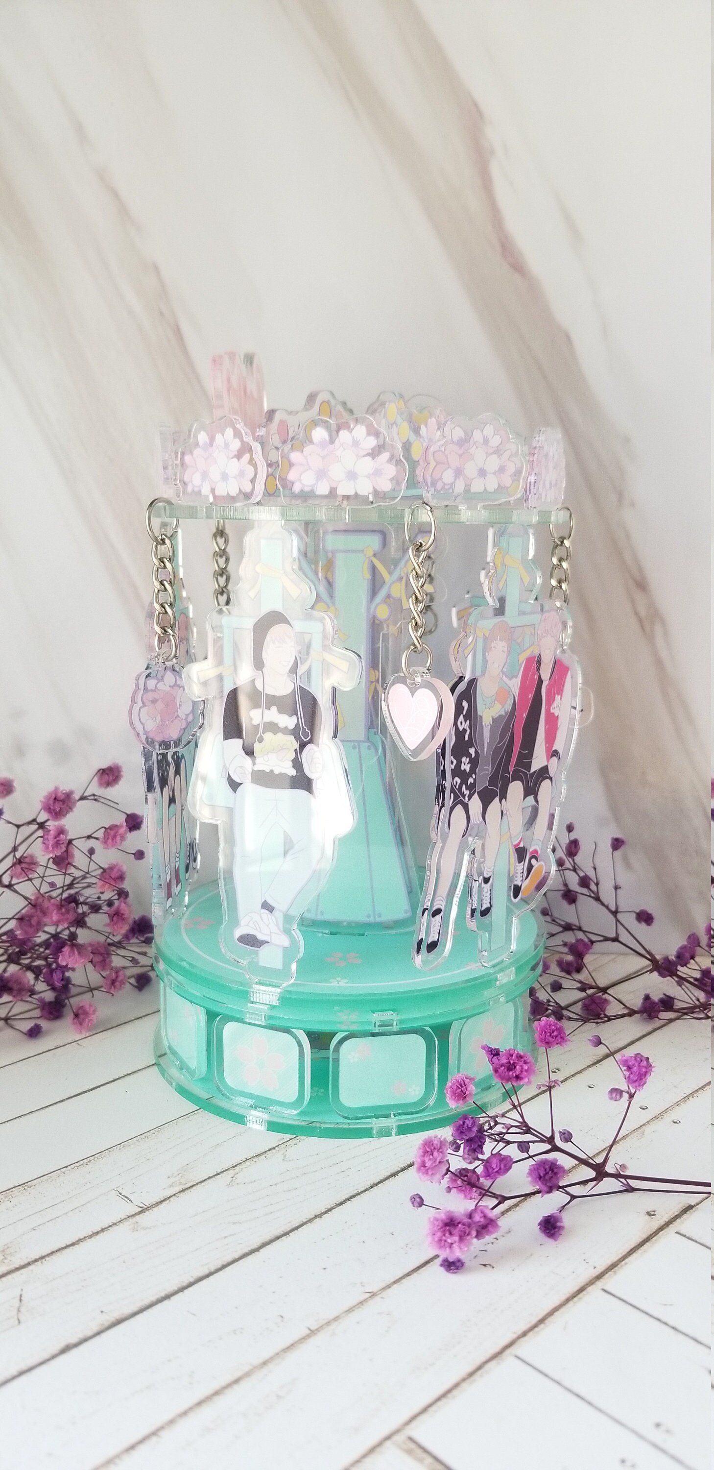 Acrylic Spring Day Carousel pre-order - Etsy