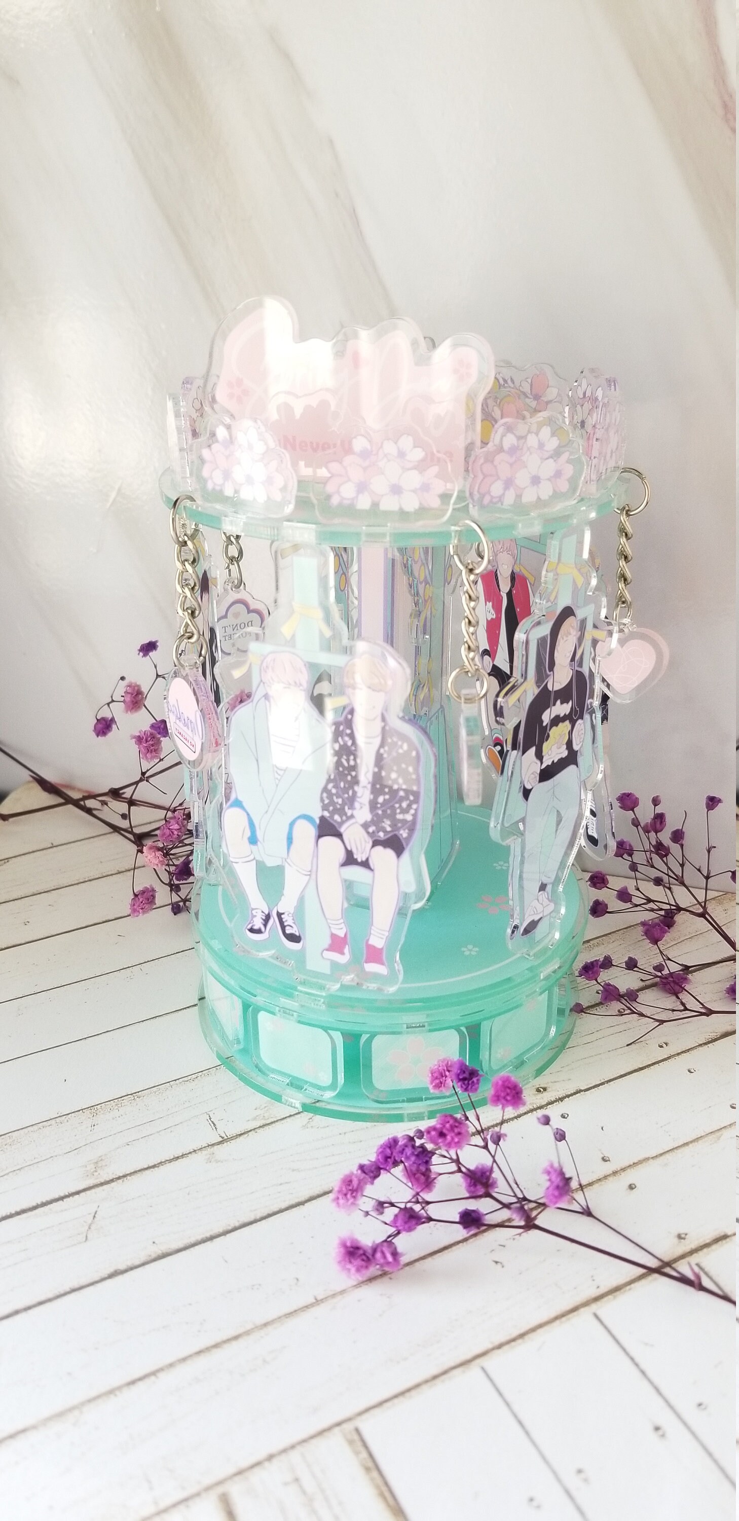 Acrylic Spring Day Carousel pre-order - Etsy