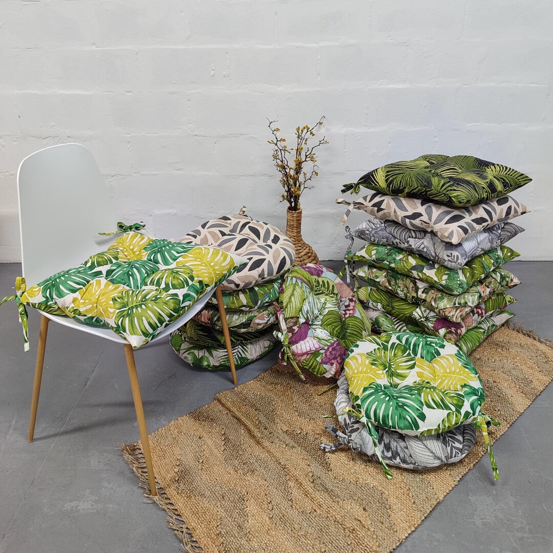Comfort Cotton Seat Pad/ Decorative Chair Pillow/ Cozy Garden Pillow ...