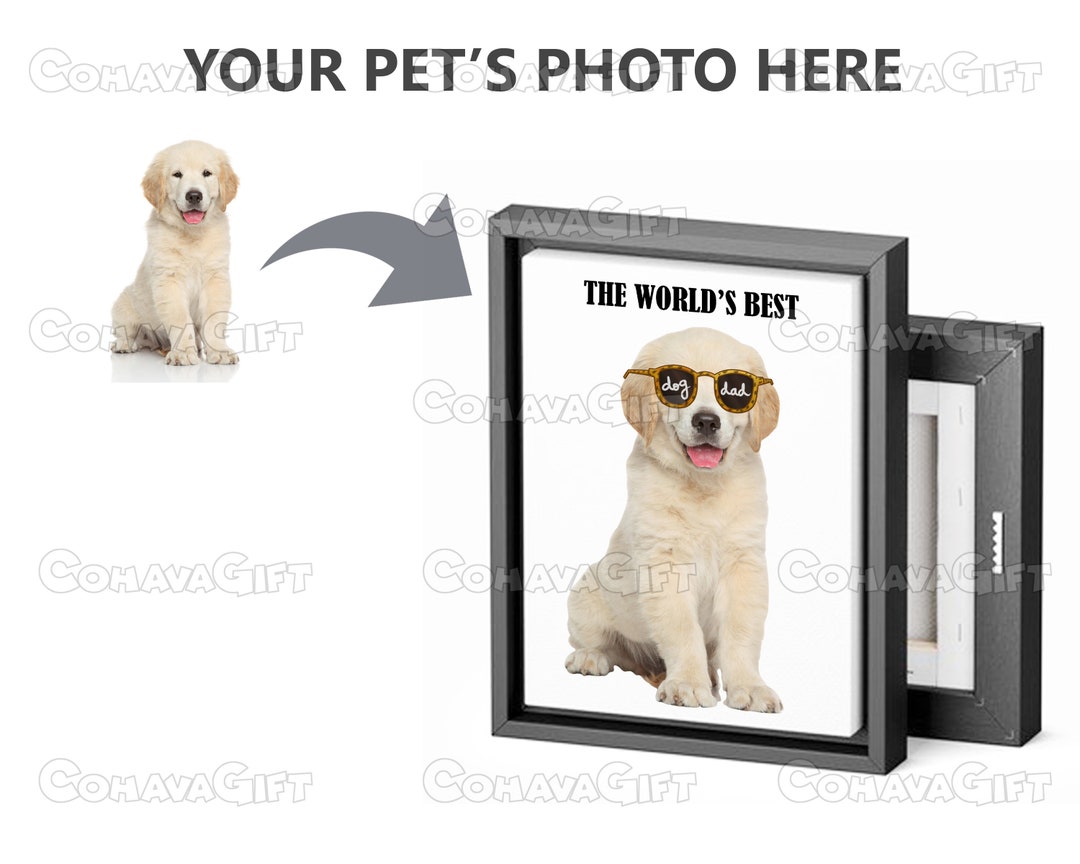 Custom Pet Frame, World's Best Pet Picture Frame, Photo Frame, ,dog Dad ...