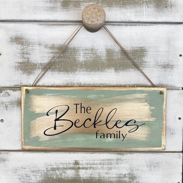 Family Name Plaque - Etsy