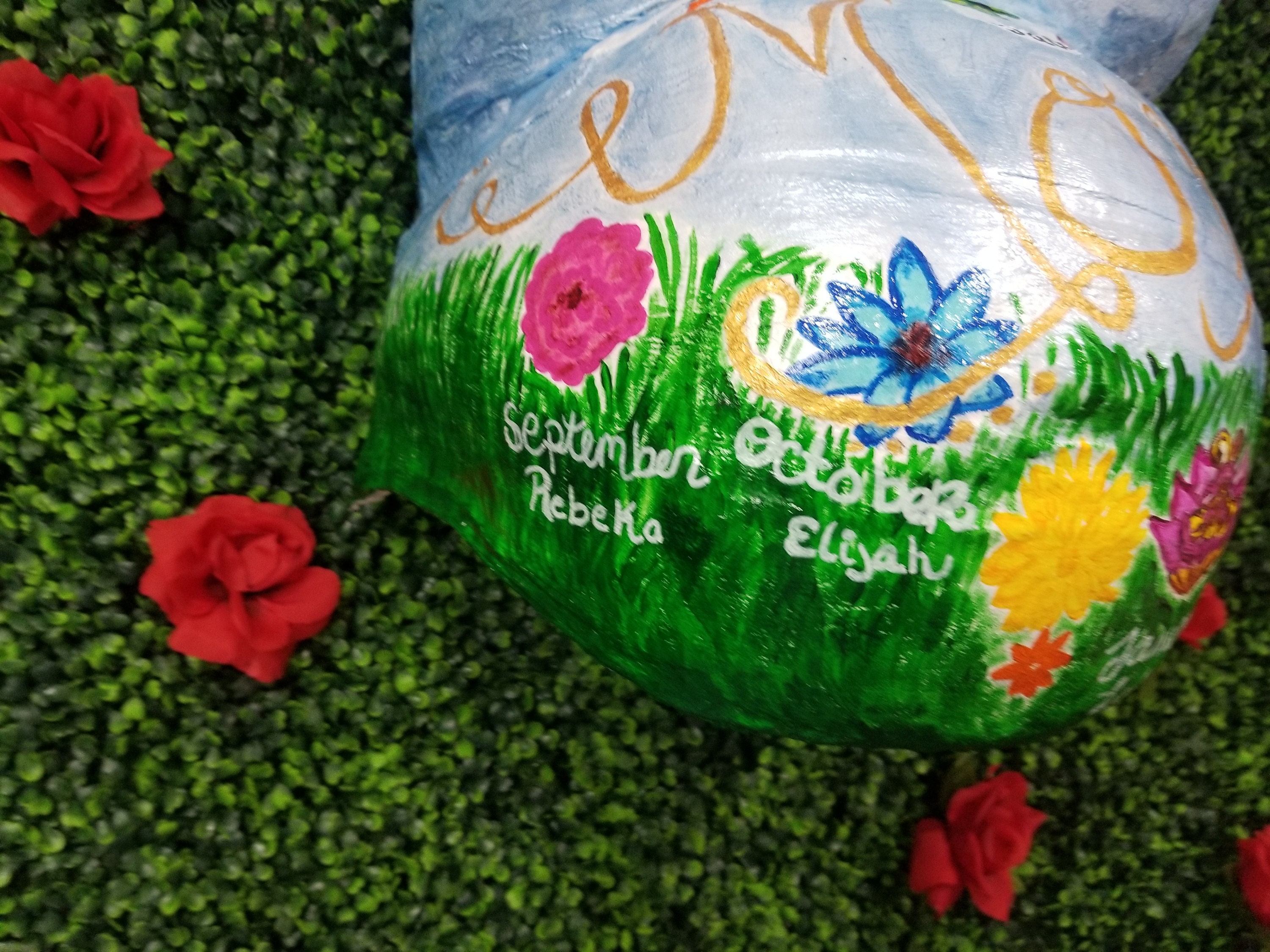 Painted Torso Cast (breast & Belly) - Etsy