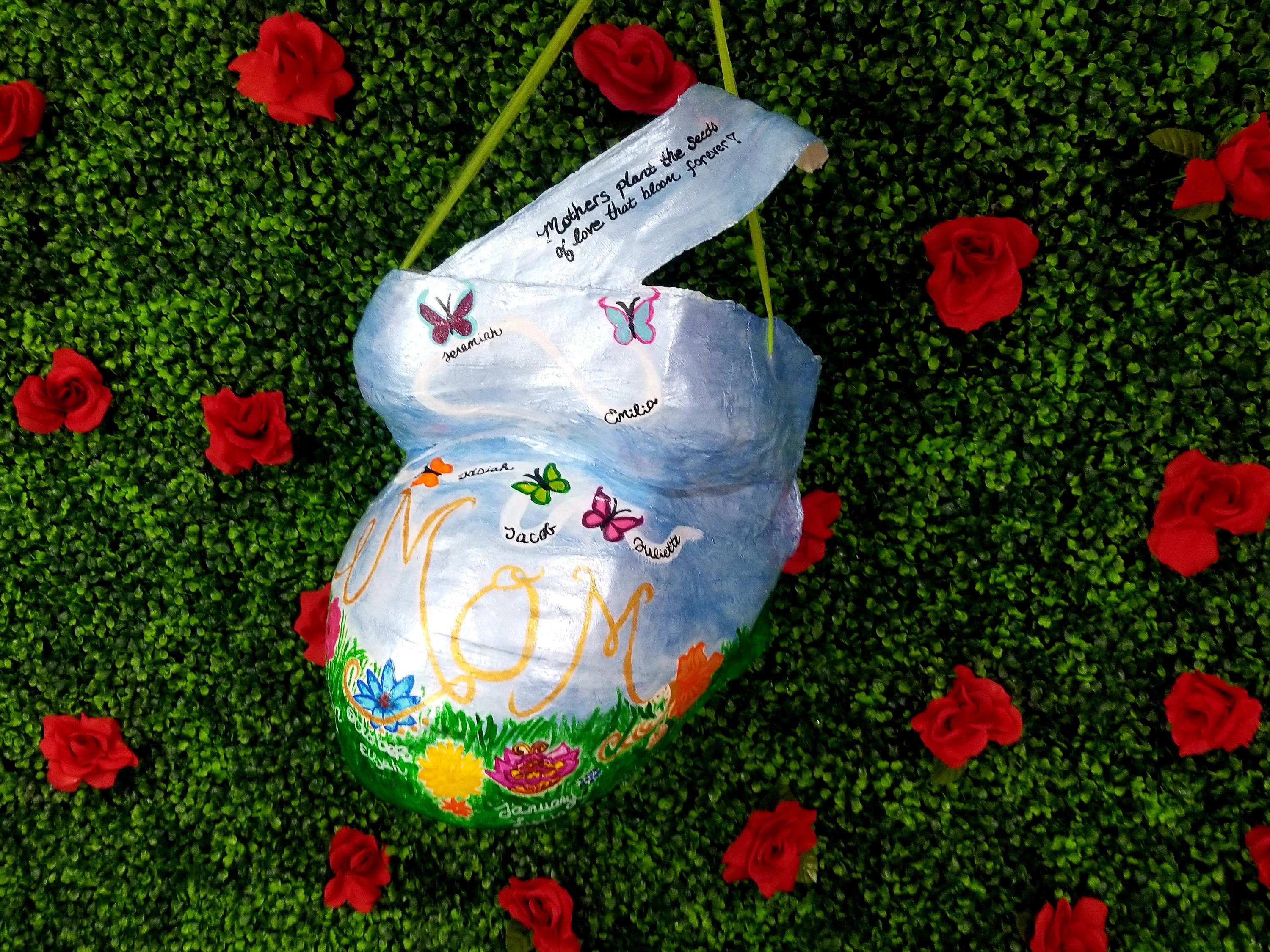 Painted Torso Cast (breast & Belly) - Etsy