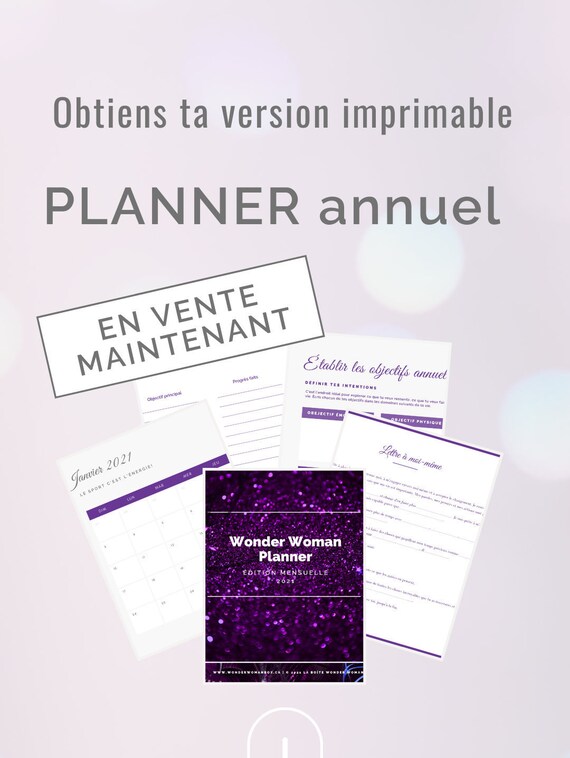 Planner Annuel mensuel - Etsy