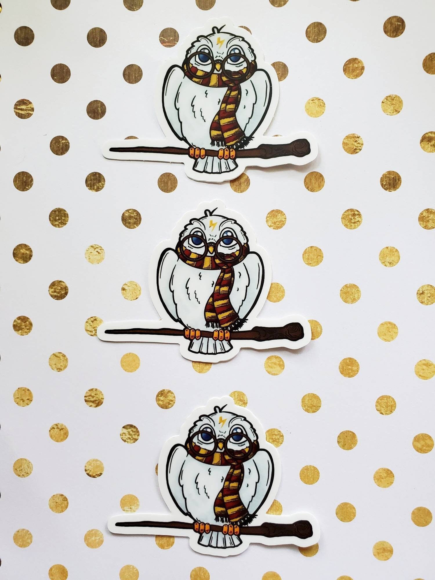 Hedwig Sticker Harry Potter Owl Sticker Gryffindor House | Etsy