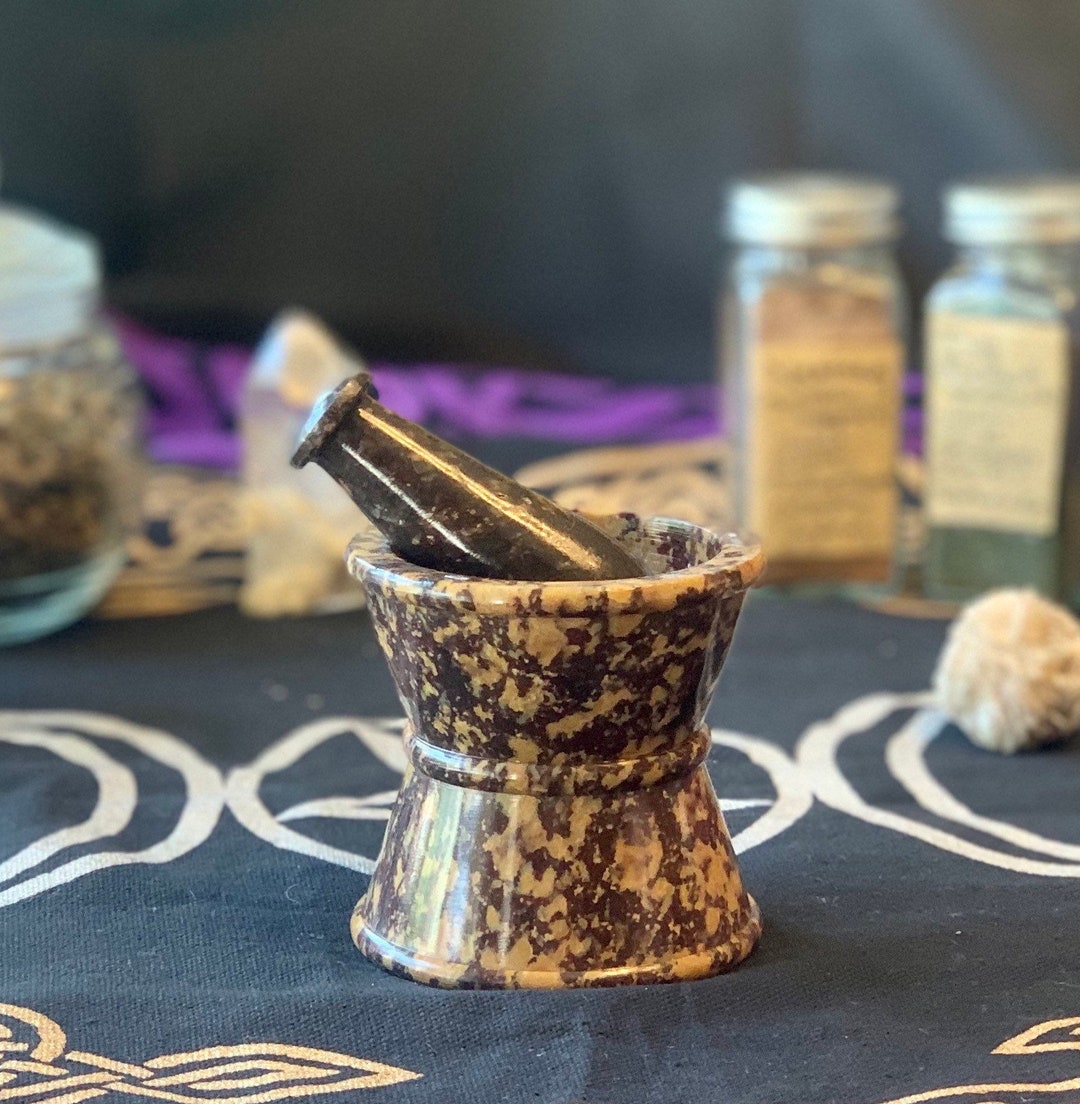 Vintage Pharmacy Style Mortar and Pestle ~ Stone ~ Herb Grinder - Etsy