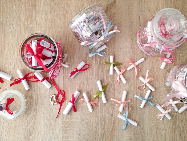 I love you notes in a jar Reasons why I love you jar | Etsy