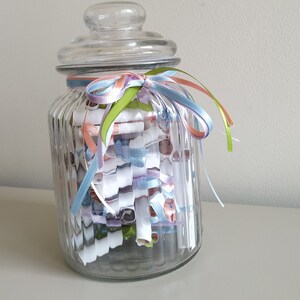 Positive note cards in a glass jar for high spirit Good | Etsy