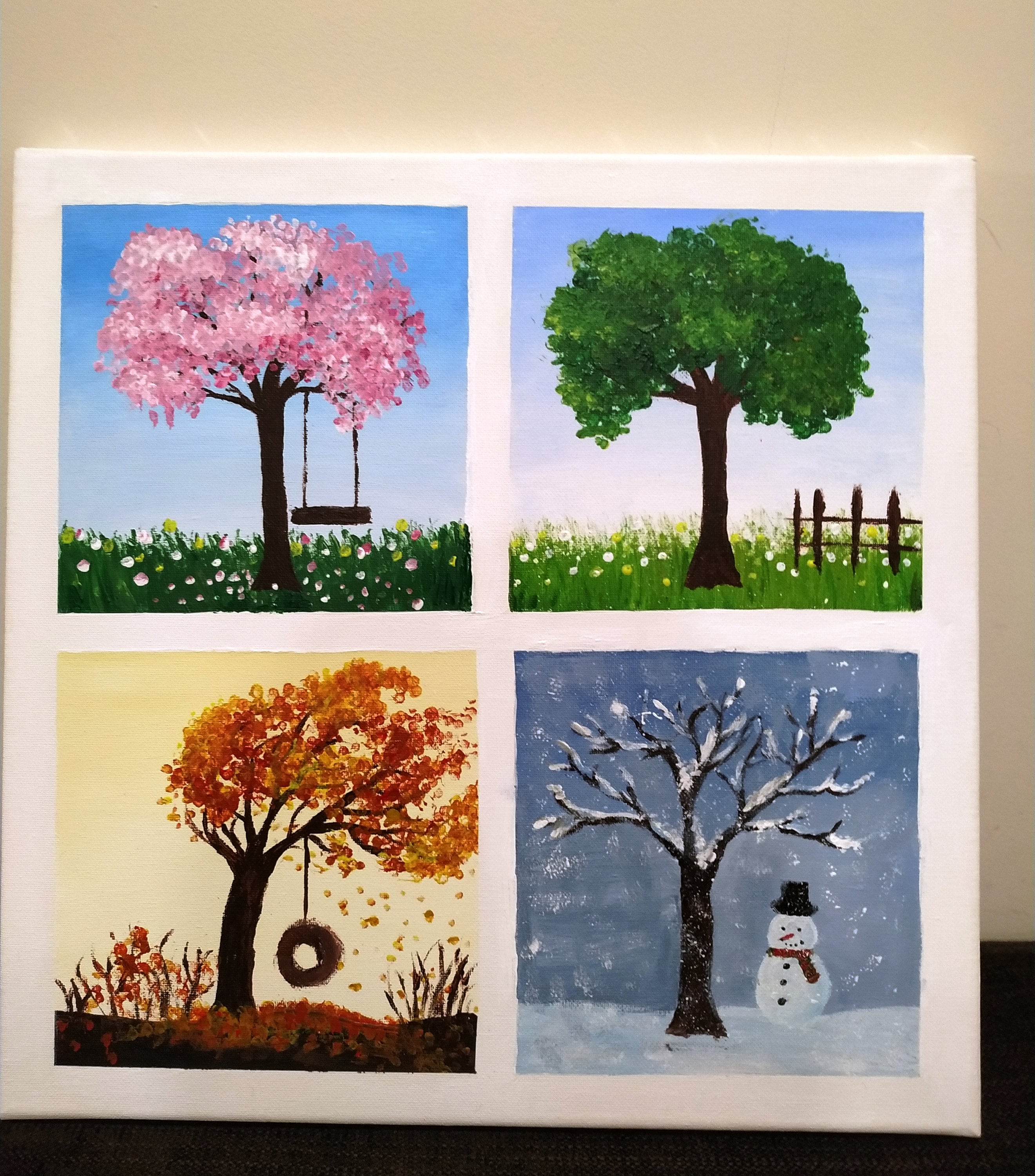 Four Seasons Abstract Painting