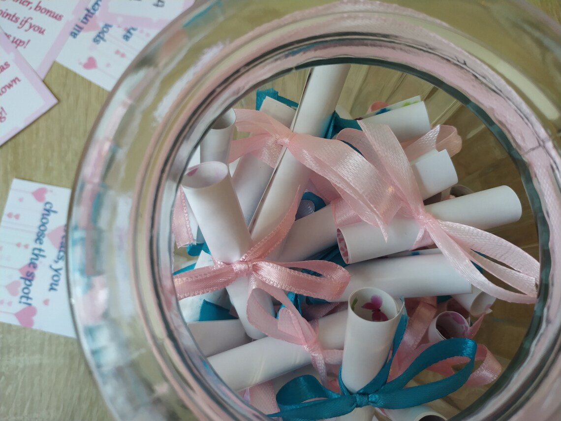 Romantic Gift Jar Ot Notes Love Challenges Notes Jar 52 - Etsy