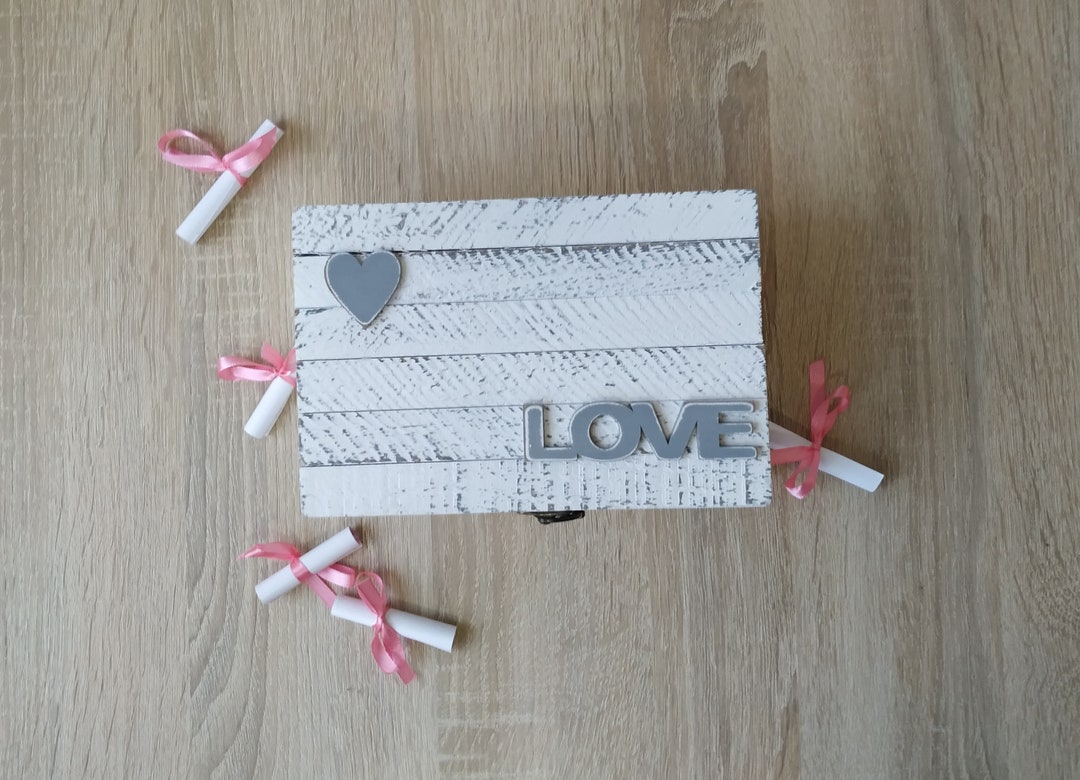 Thinking of You Gift, Love Quotes Gift Box for Him, Romantic Notes ...