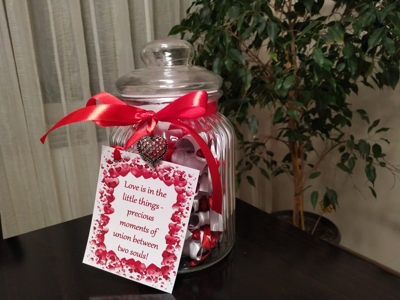 I love you notes in a jar Reasons why I love you jar | Etsy