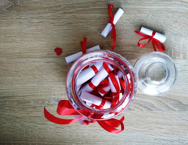 I love you notes in a jar Reasons why I love you jar | Etsy