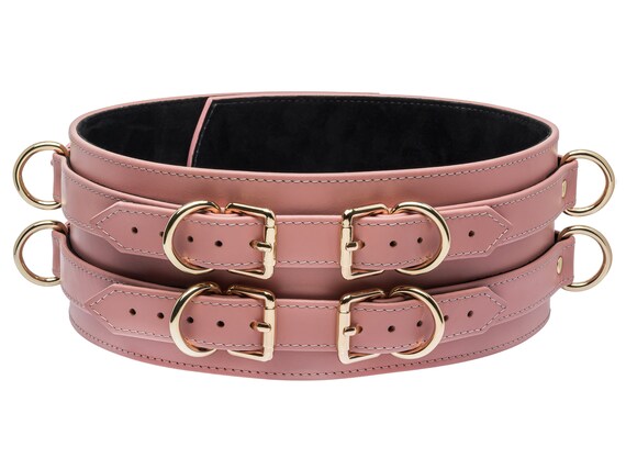 Luxury BDSM Belt Pink BDSM Waist Belt Premium Harness Belt - Etsy