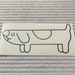 Long Dog Vinyl Decal, Black Holographic, Car/window/wall/laptop/tumbler ...