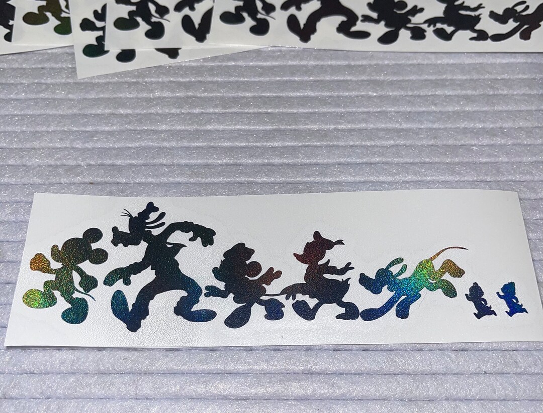 Characters Vinyl Decal, Black Holographic, Car/window/wall/laptop ...