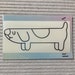 Long Dog Vinyl Decal, Black Holographic, Car/window/wall/laptop/tumbler ...