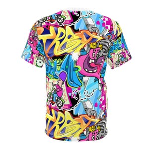 Unisex Cut & Sew Tee (AOP) Graffiti Design - Etsy