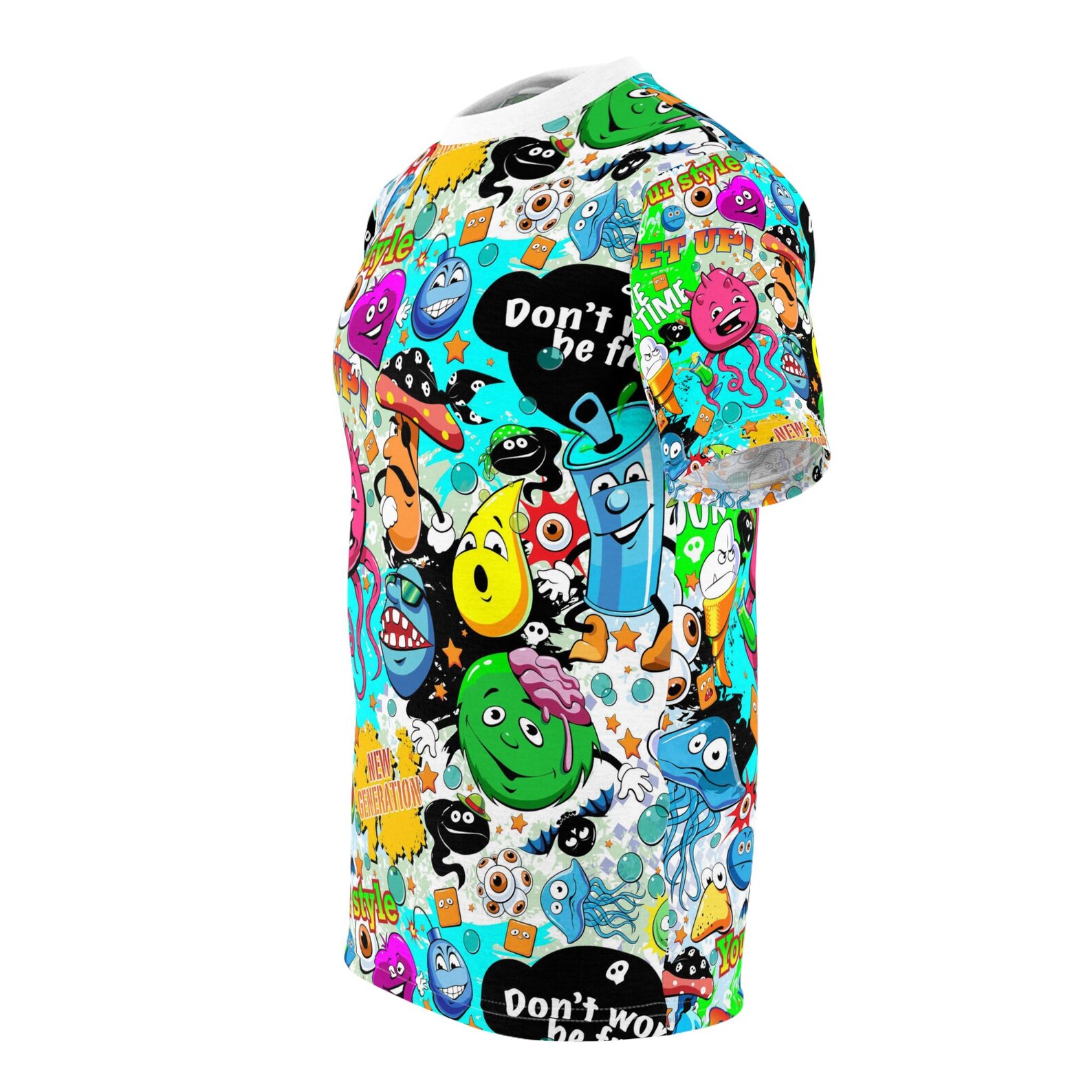 Unisex Cut & Sew Tee (AOP) All Over Graffiti Print. - Etsy