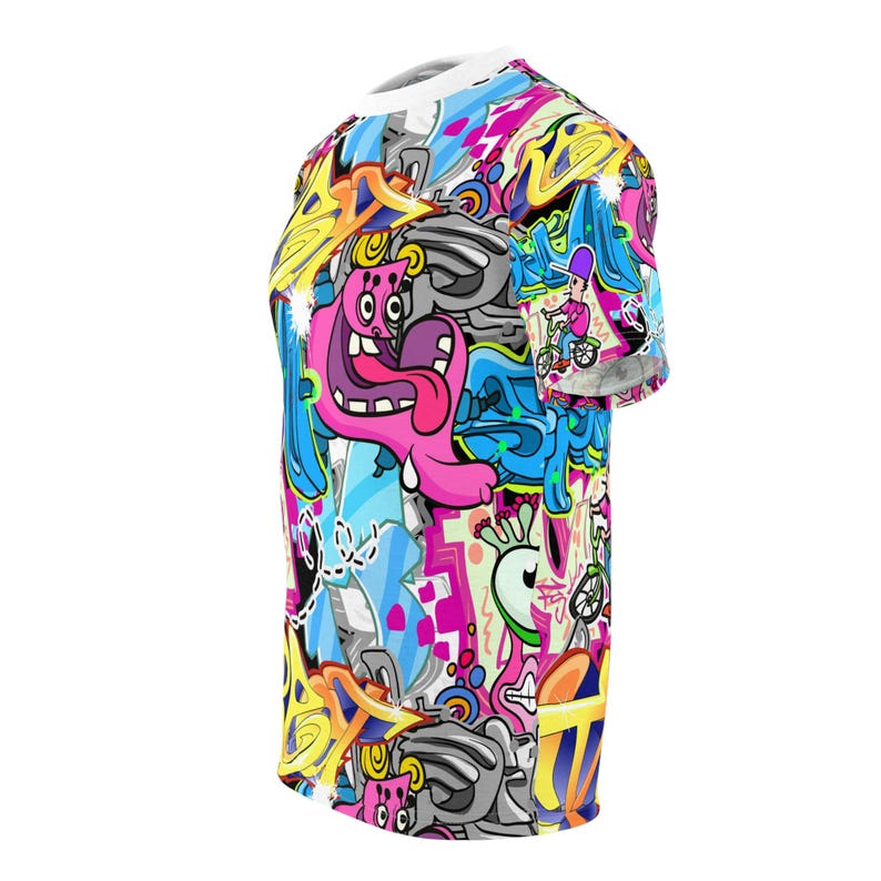 Unisex Cut & Sew Tee (AOP) Graffiti Design - Etsy