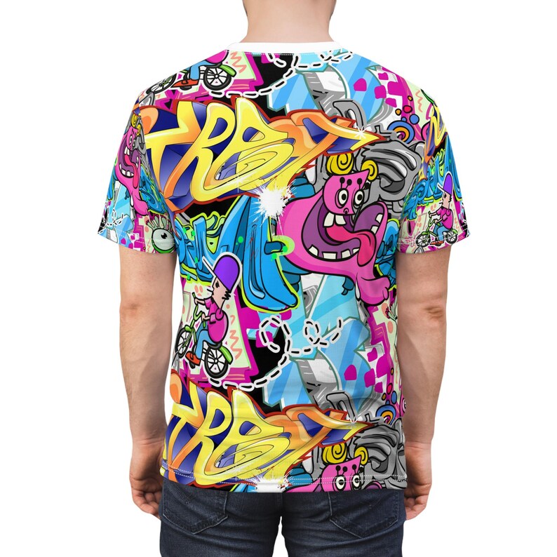 Unisex Cut & Sew Tee (AOP) Graffiti Design - Etsy