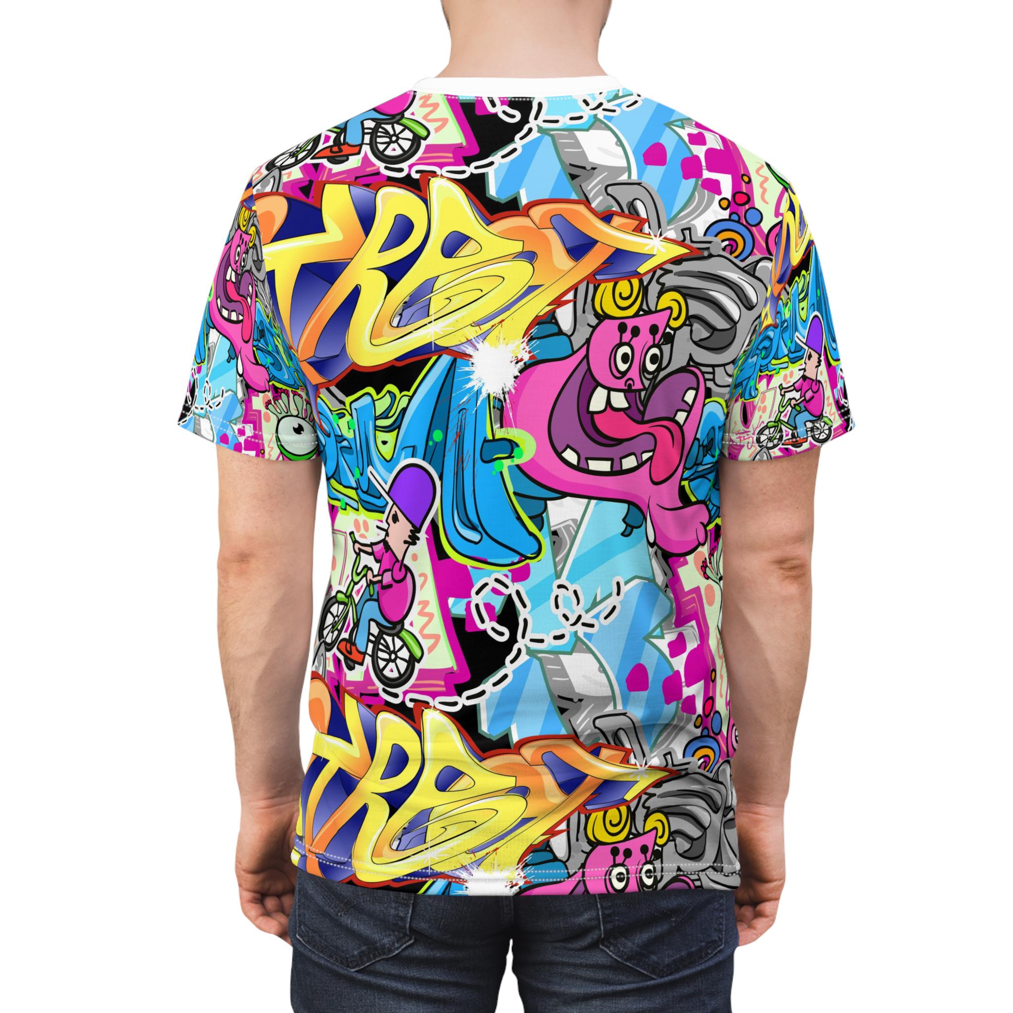 Unisex Cut & Sew Tee (AOP) Graffiti Design - Etsy