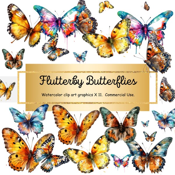 Flutterby Butterfly - Etsy