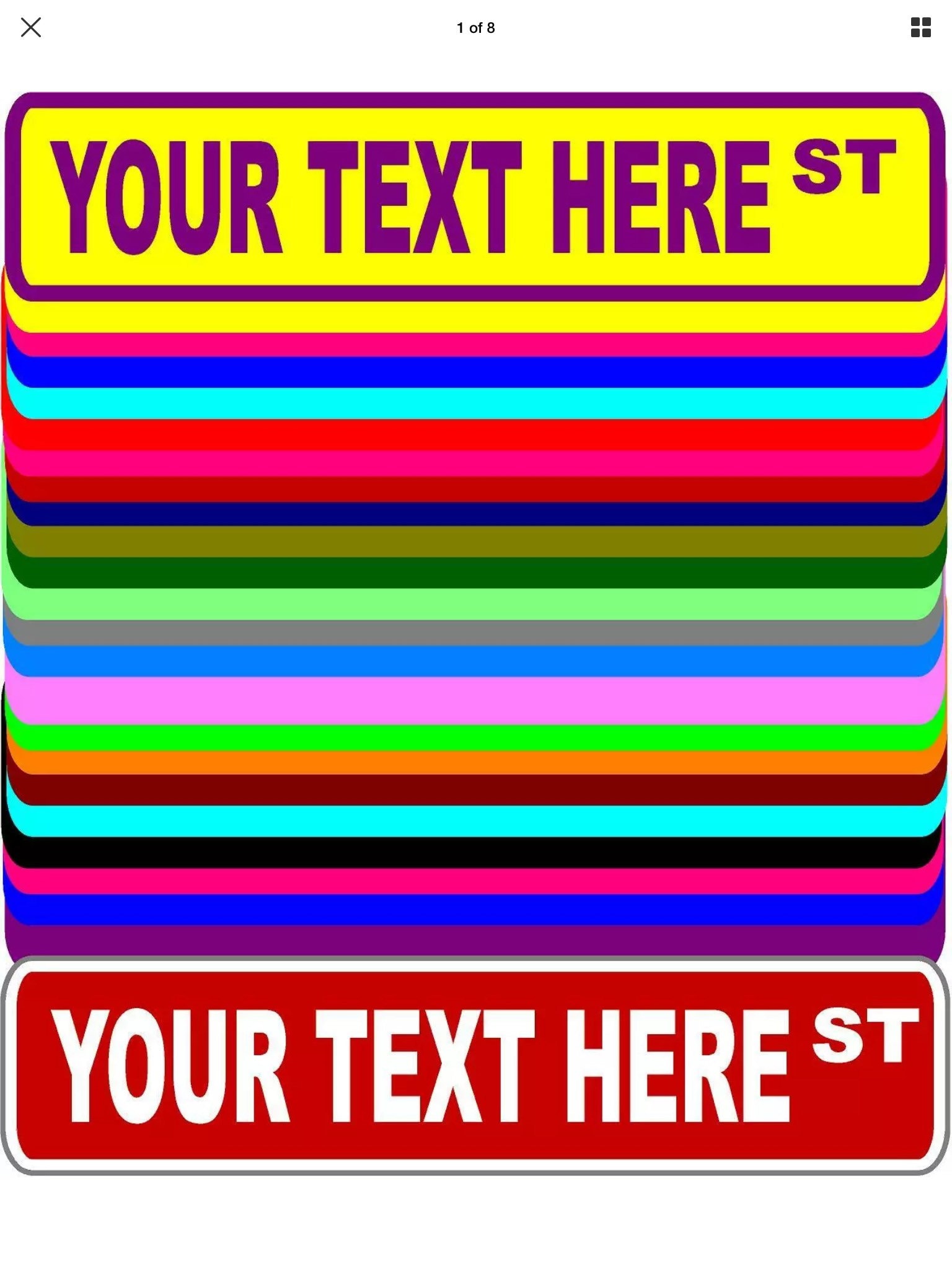 Custom Personalized Street Signs Make Your Own Street Sign. Made of ...