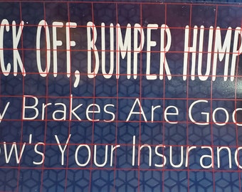 Back off Bumper Humper - Etsy