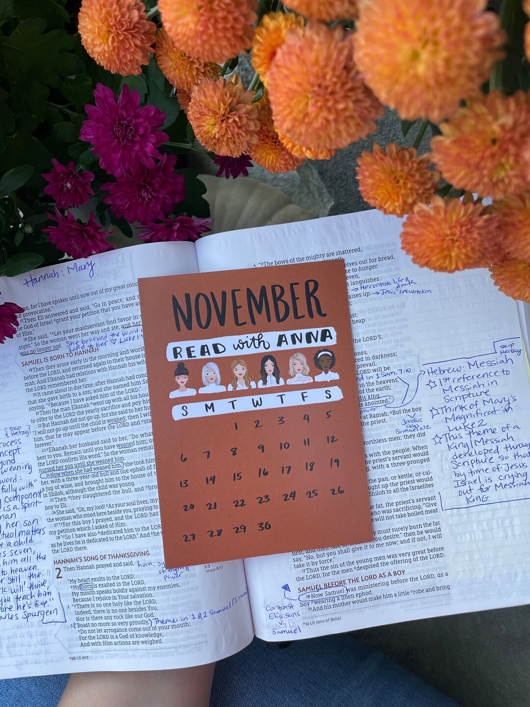 November Reading Schedule - Etsy