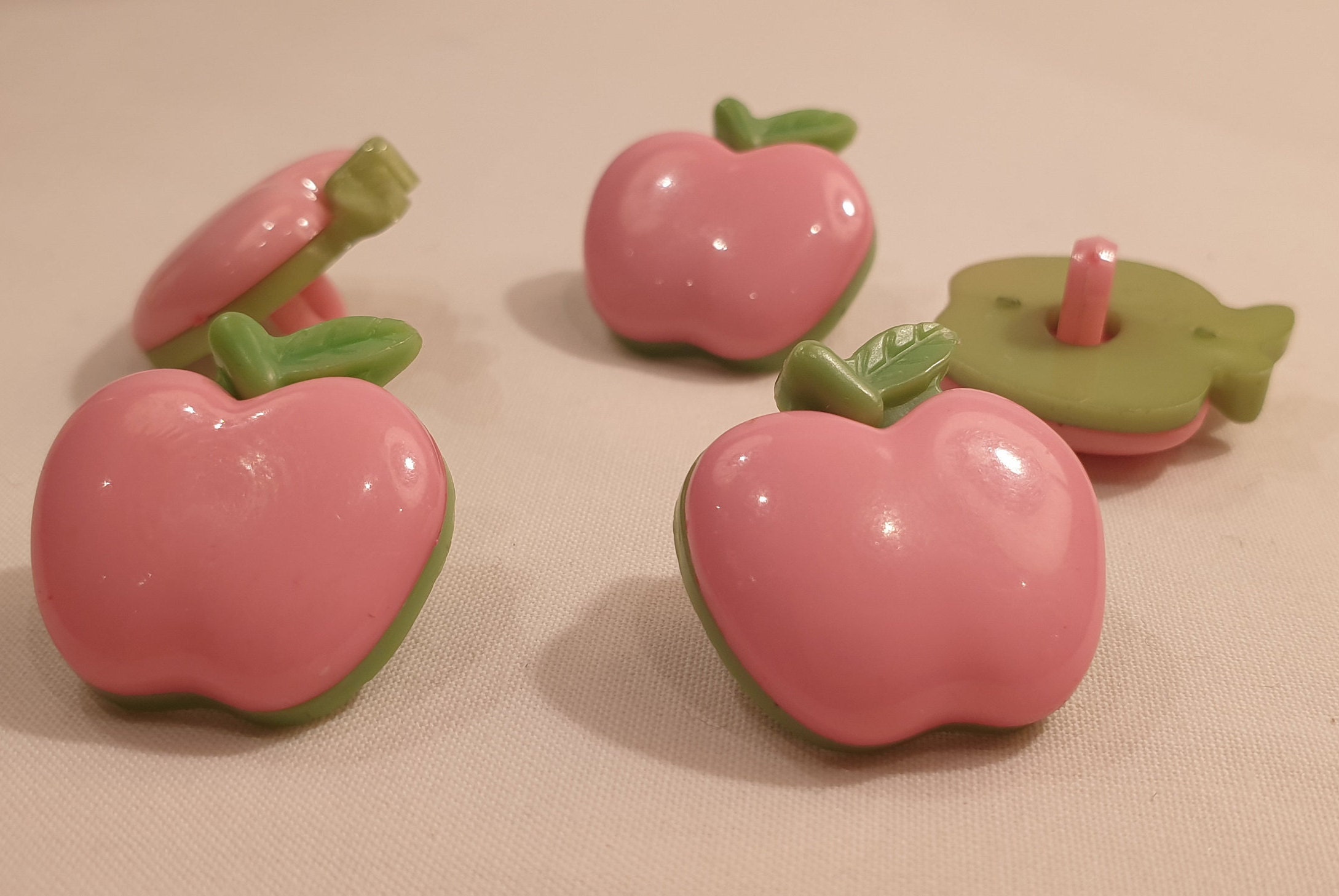 Apple Shaped Buttons - Several Colours - Priced per Button - Etsy UK