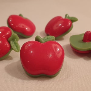 Apple Shaped Buttons - Several Colours - Priced per Button - Etsy UK