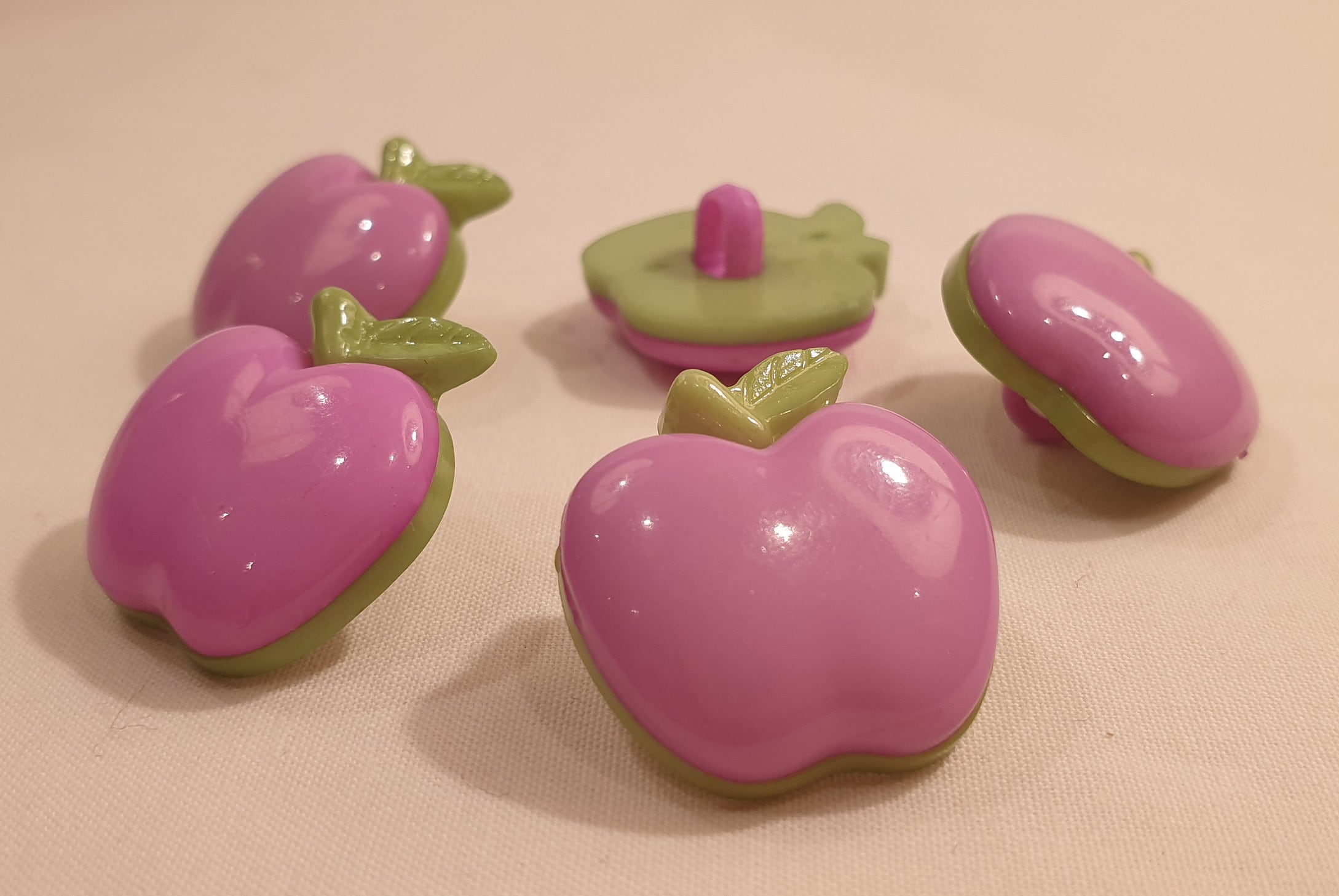 Apple Shaped Buttons - Several Colours - Priced per Button - Etsy UK