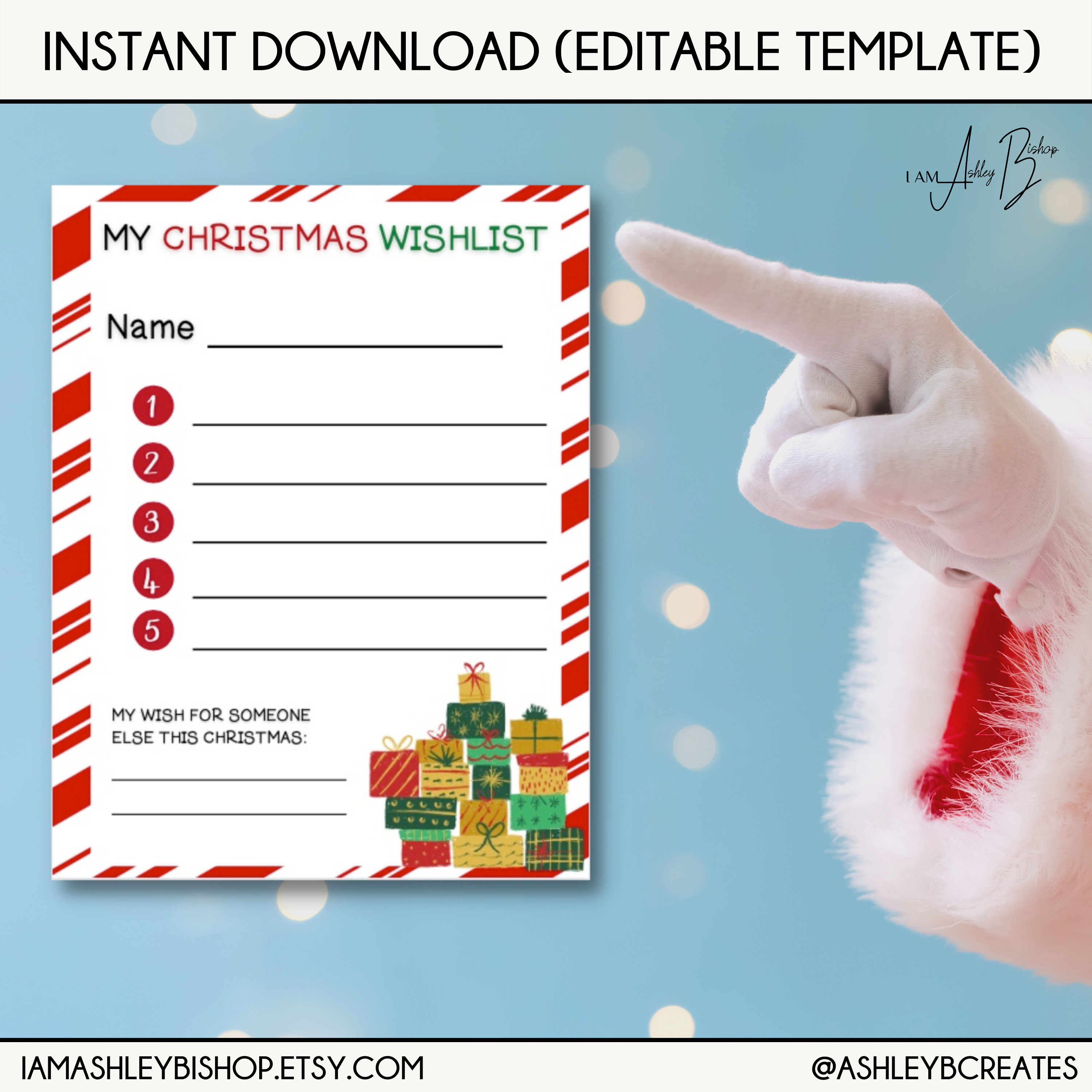 Editable Letter to Santa, Letter From Santa, Personalized Santa ...