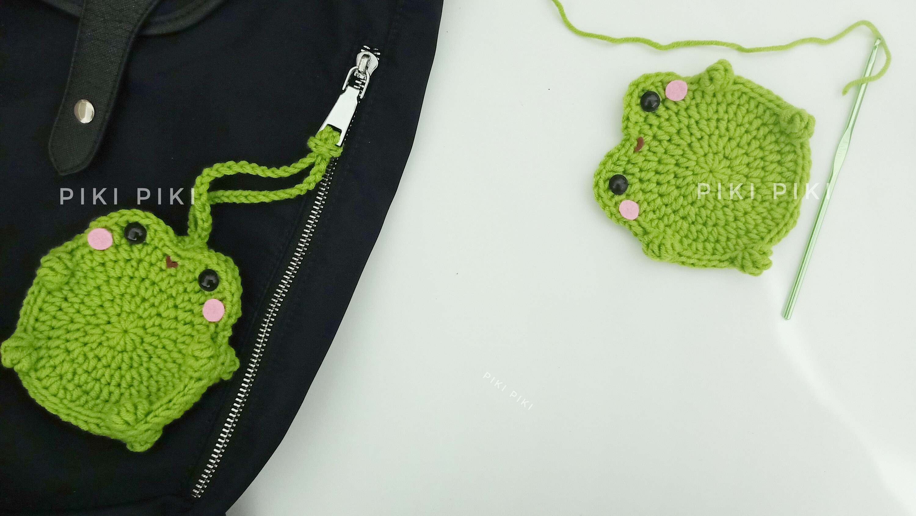 Crochet Pattern Coaster Frog Coaster 2 in 1 Pattern Amigurumi Pattern ...