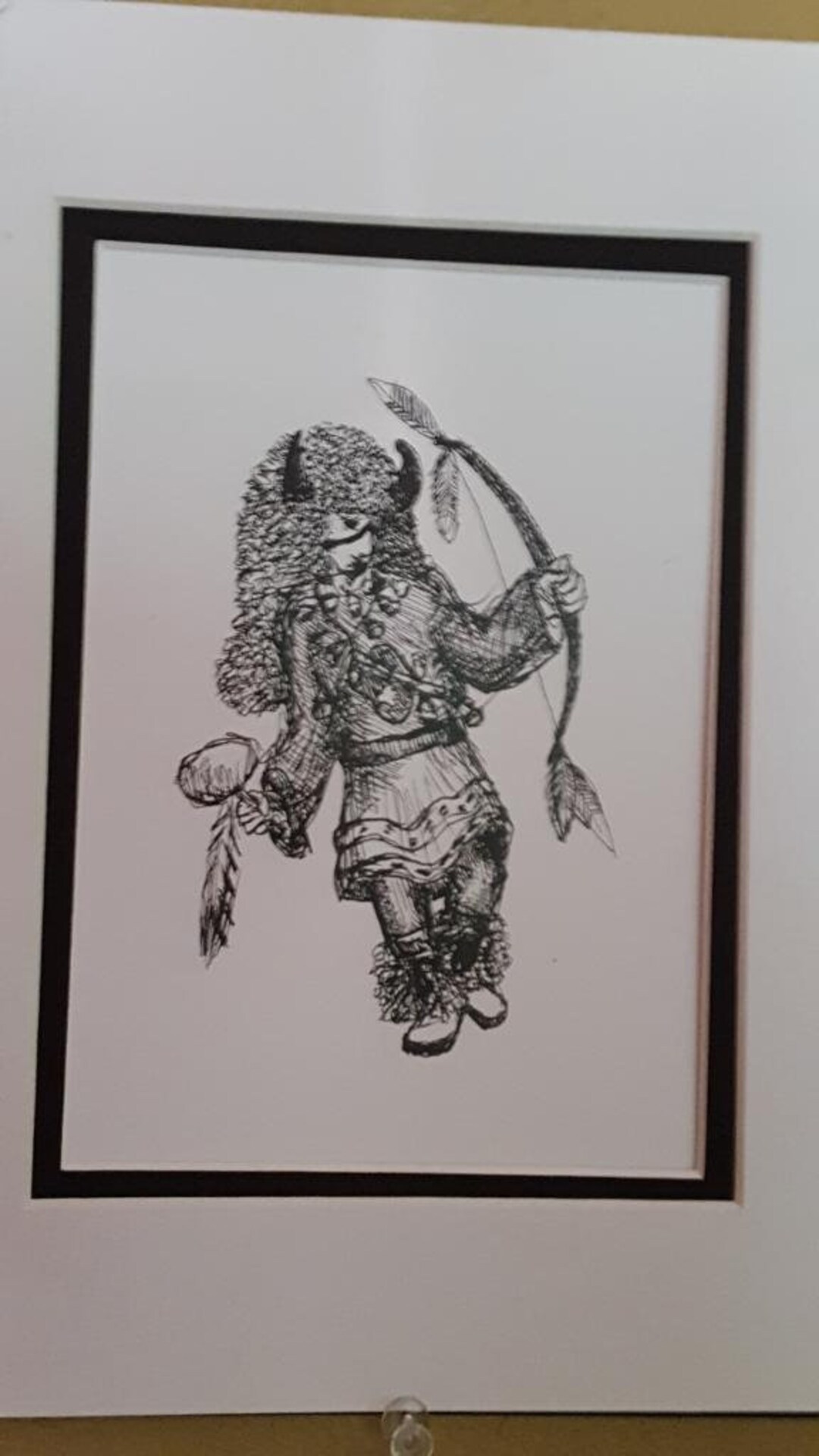 Native American Chief Pen and Ink - Etsy